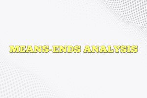 Means-ends Analysis