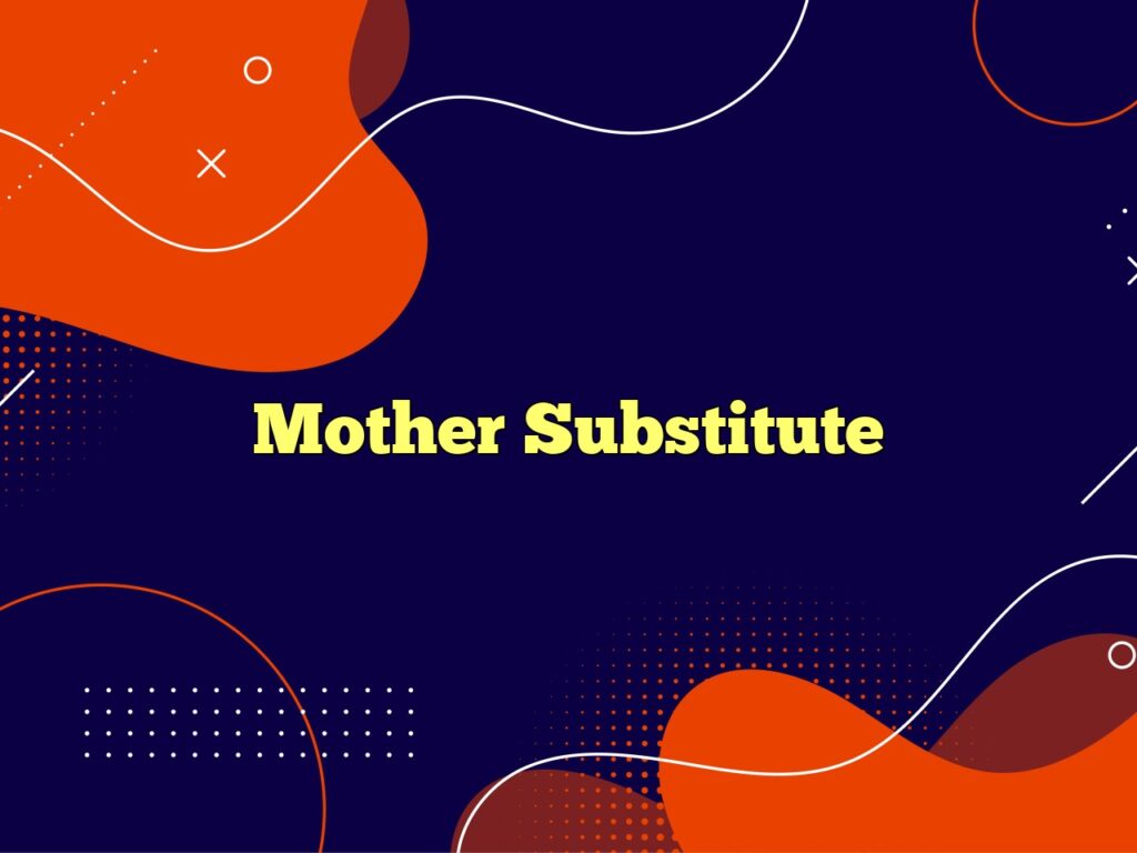 Mother Substitute Definition & Meaning