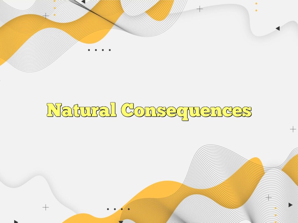 Natural Consequences Definition & Meaning