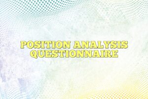 Position Analysis Questionnaire
