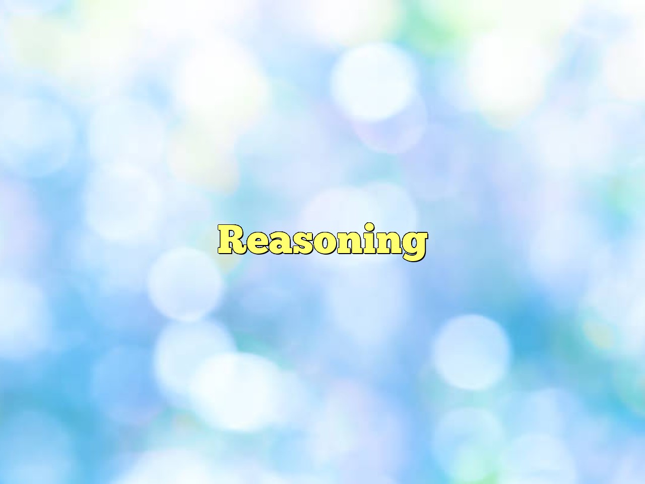 Reasoning Definition Meaning
