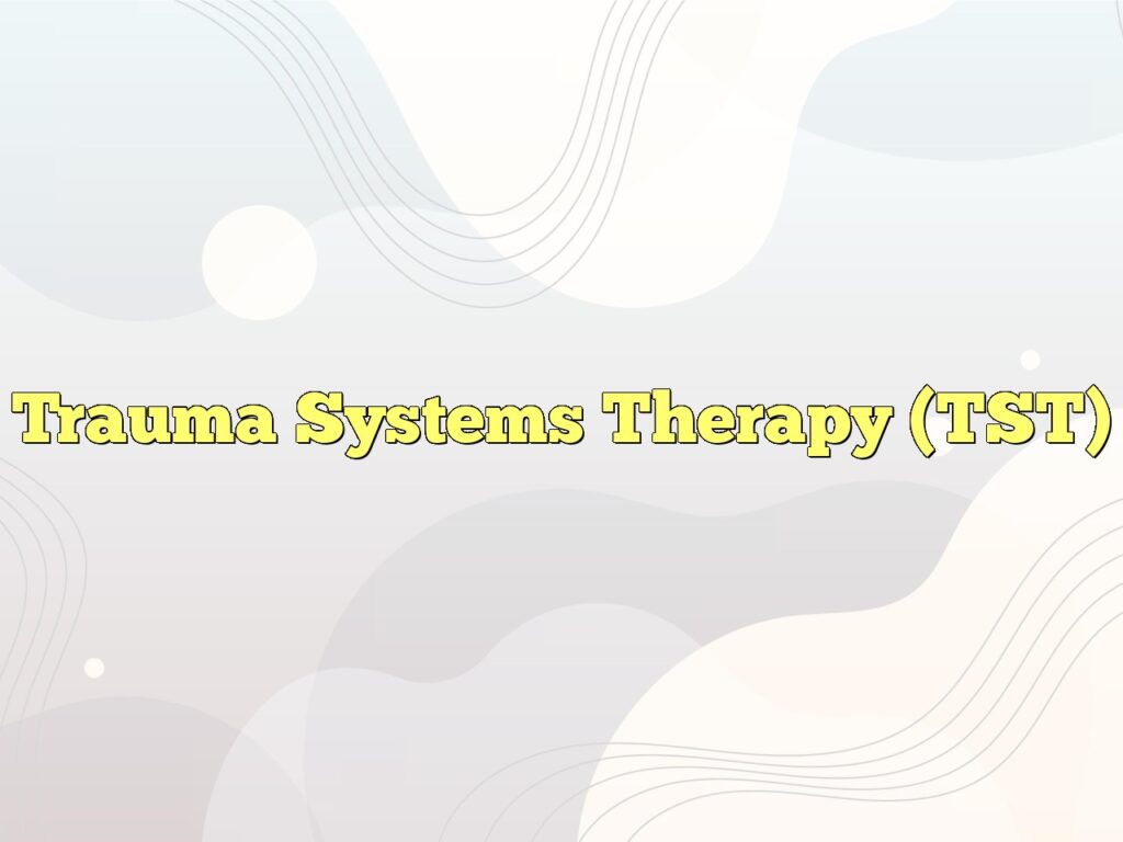Trauma Systems Therapy (TST) Definition & Meaning