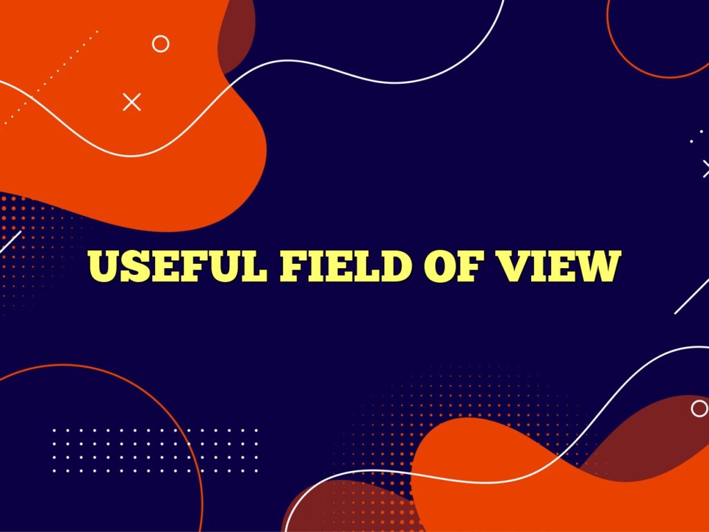 USEFUL FIELD OF VIEW Definition & Meaning