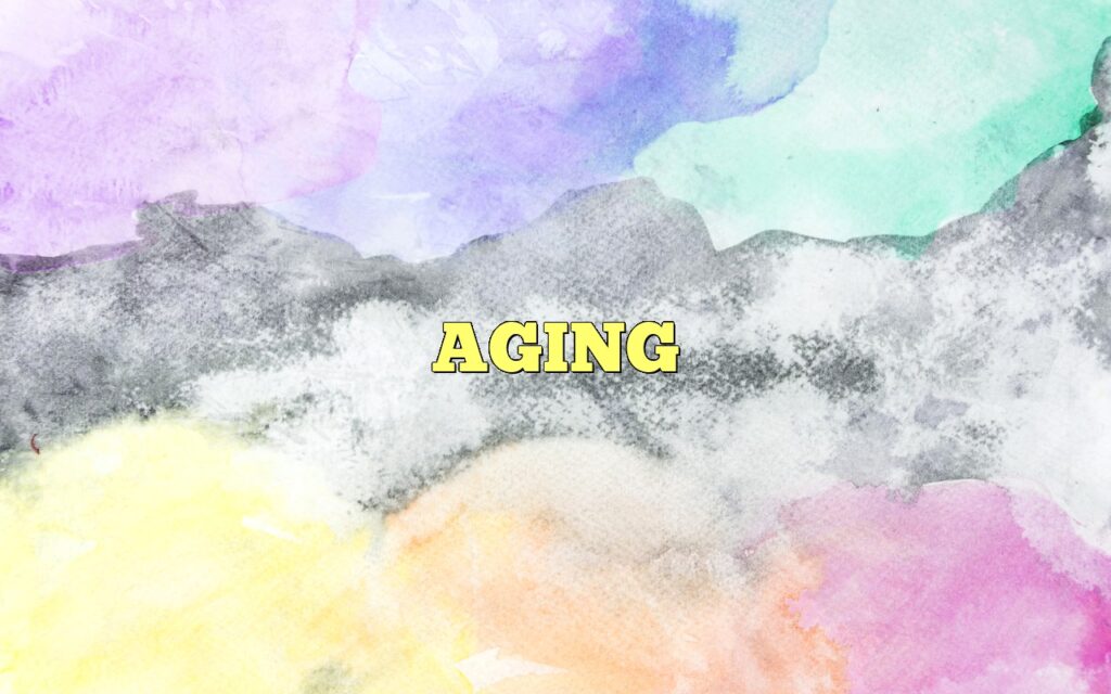 AGING Definition & Meaning
