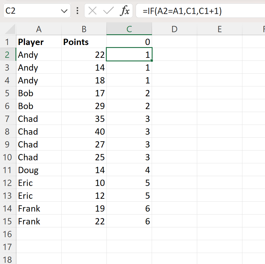Excel: Alternate Row Color Based On Group
