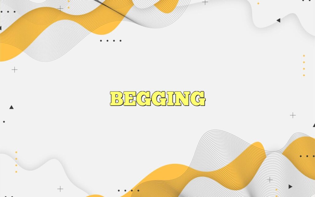 BEGGING Definition & Meaning