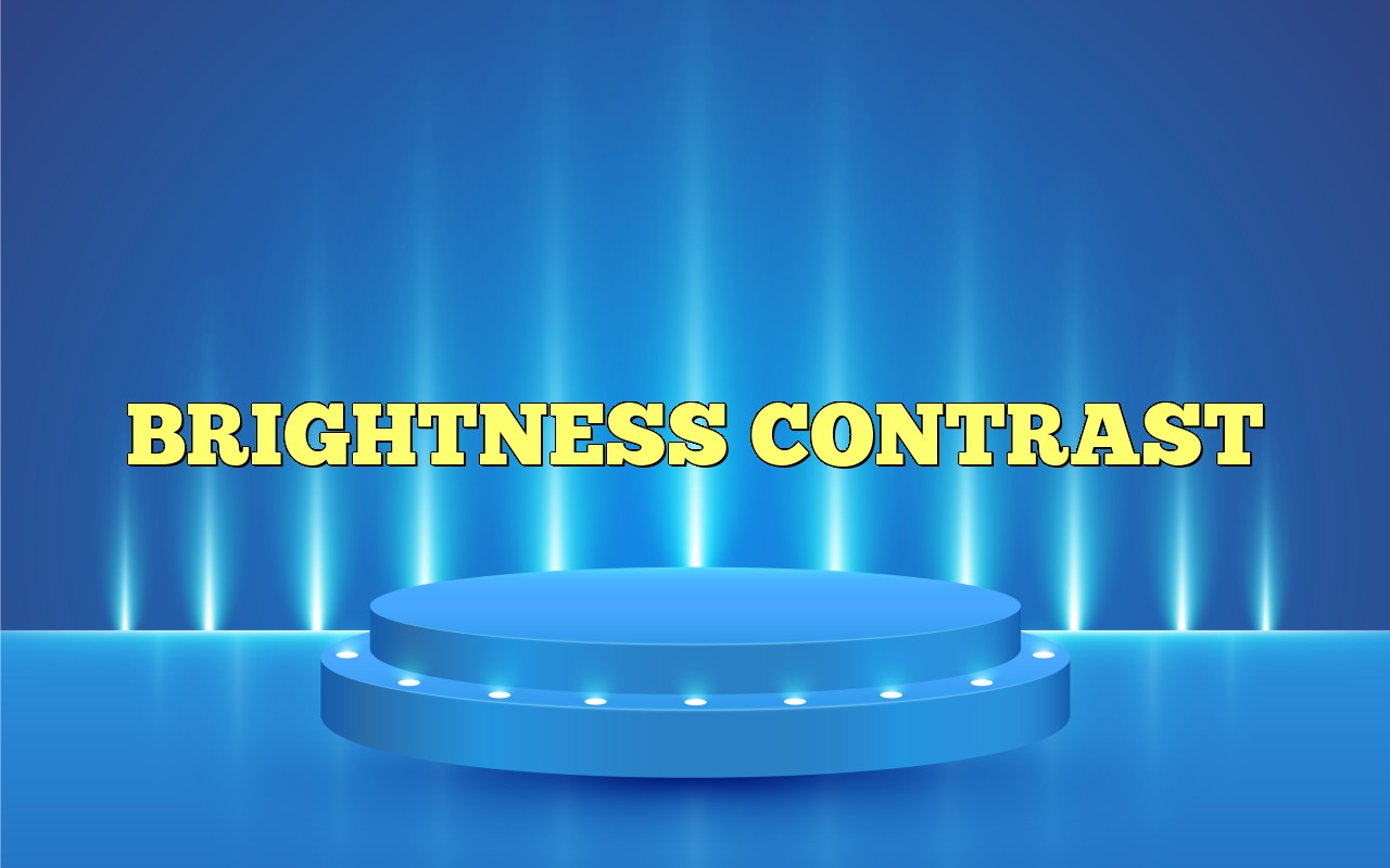 BRIGHTNESS CONTRAST Definition & Meaning