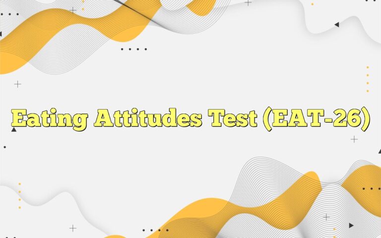Eating Attitudes Test (EAT-26)