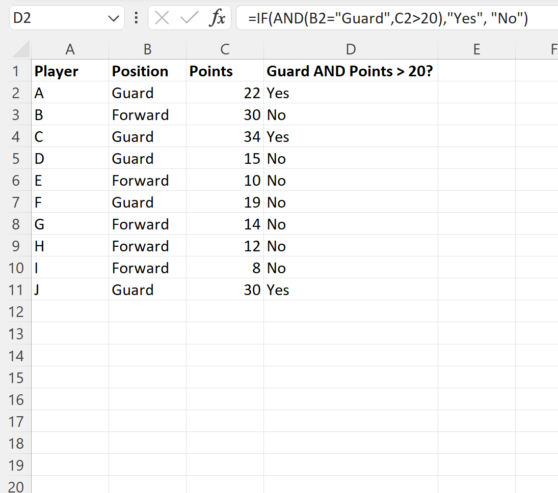 How To Use IF Function With Multiple Conditions In Excel 