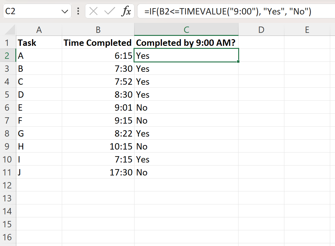How Do I Use An IF Function With Time In Microsoft Excel 