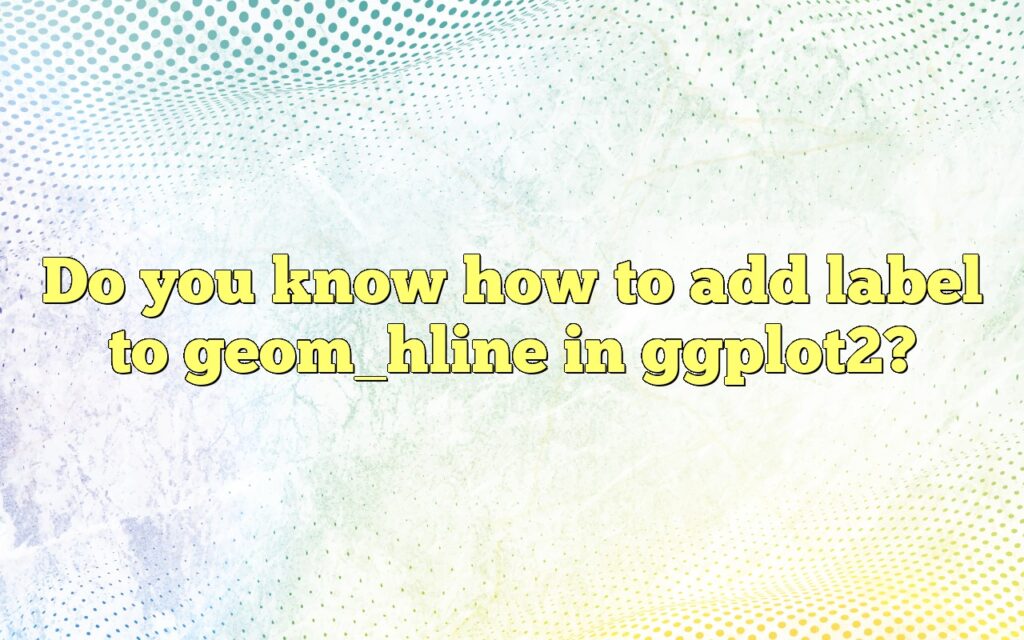 Do You Know How To Add Label To Geom_hline In Ggplot2?