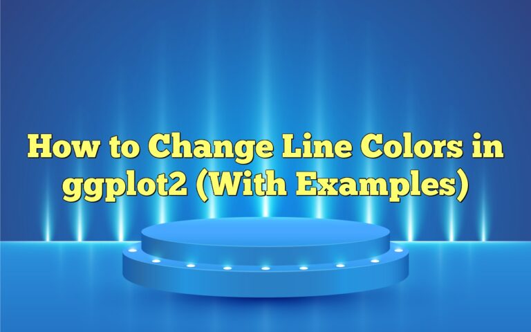 How To Change Line Colors In Ggplot2 (With Examples)
