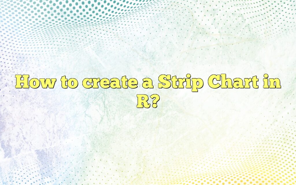 How To Create A Strip Chart In R?