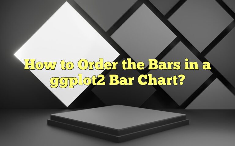 How To Order The Bars In A Ggplot2 Bar Chart?