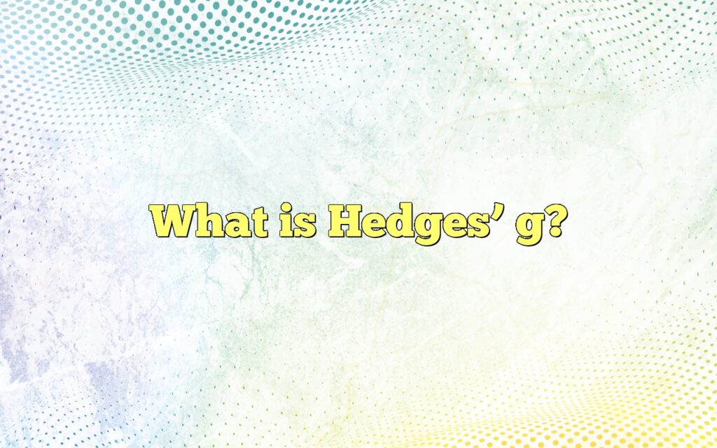 How To Calculate Hedges' G: A Step-by-Step Guide