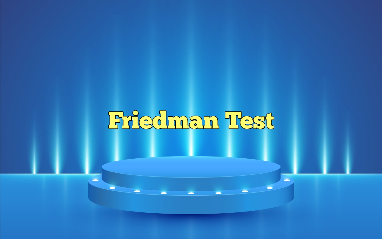 Friedman Test