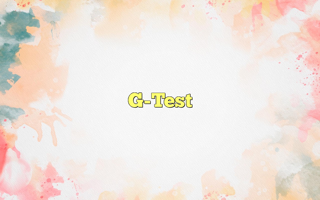 G-Test