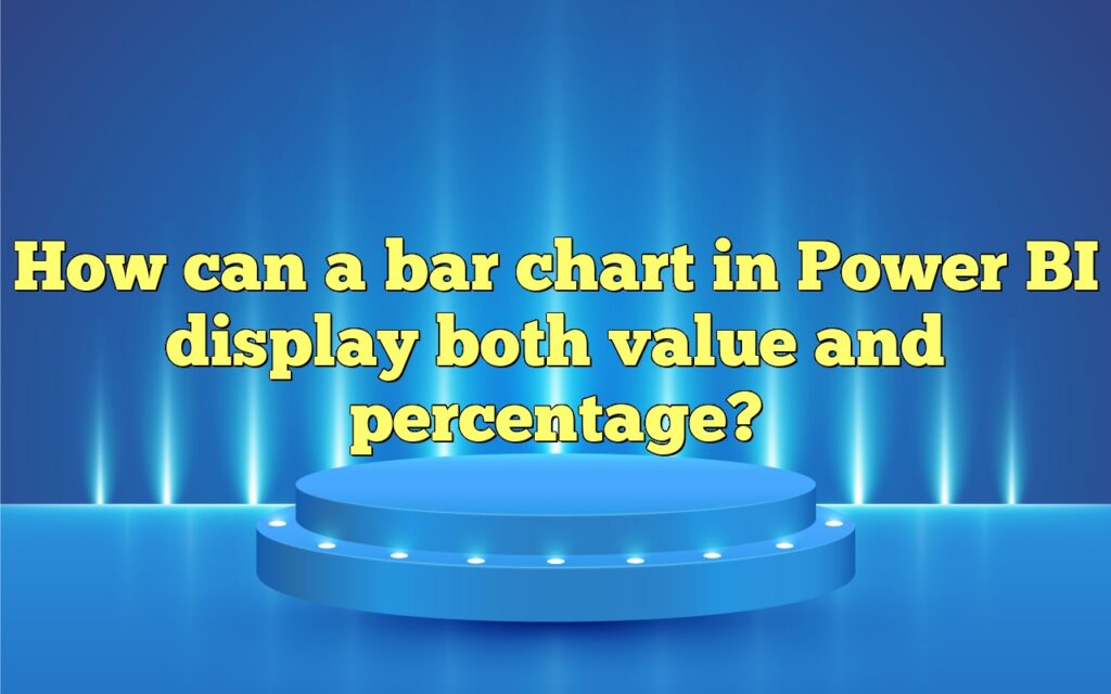 How To Display Value And Percentage On Power BI Bar Charts