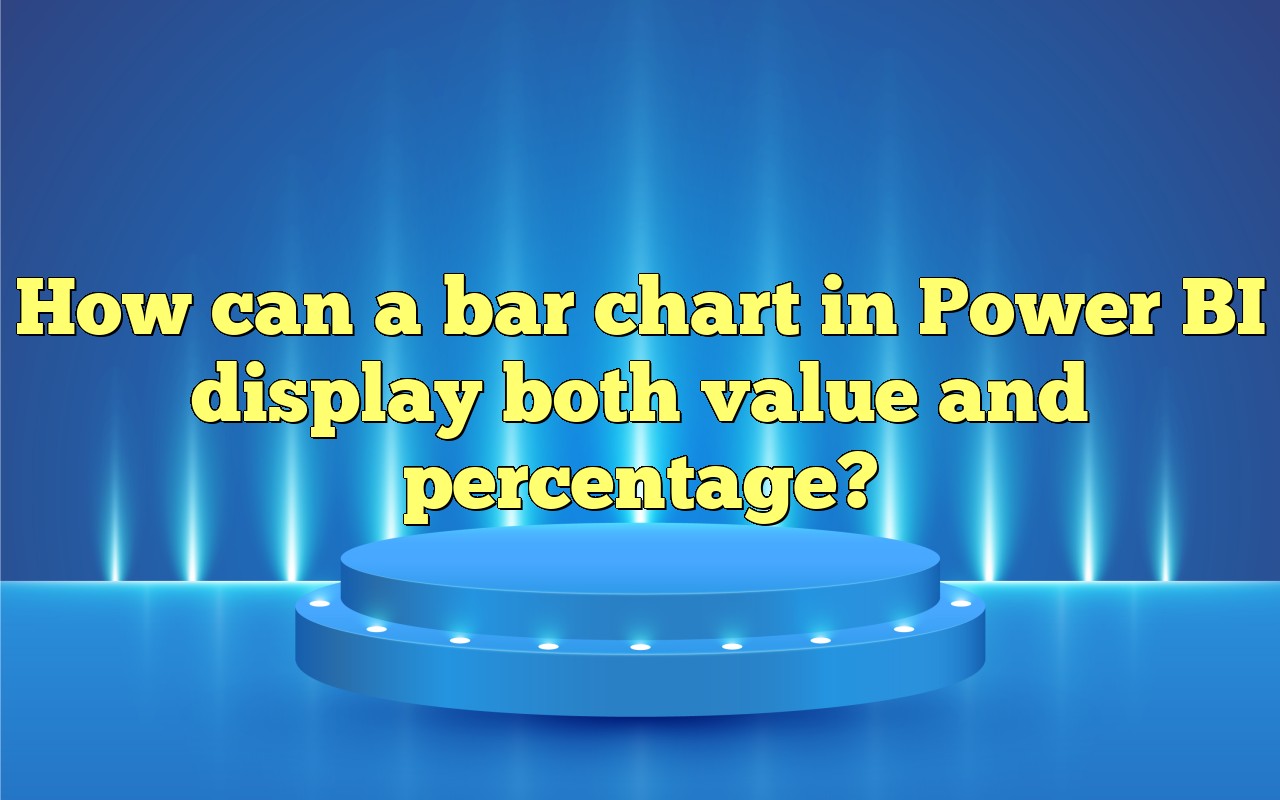 How Can A Bar Chart In Power BI Display Both Value And Percentage?
