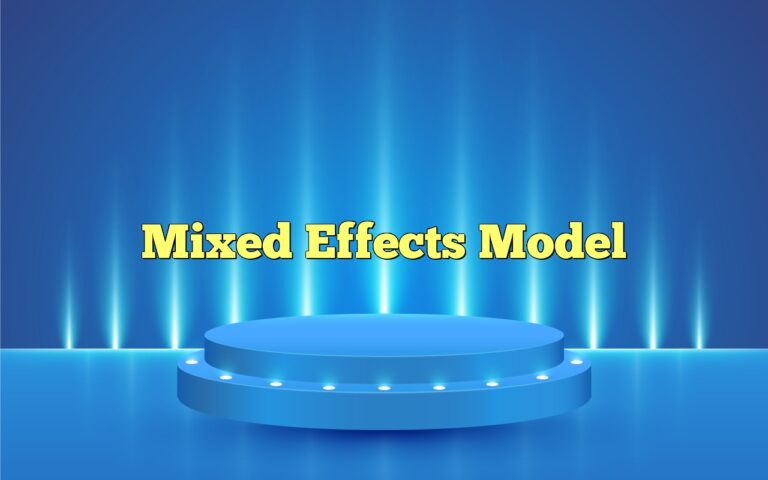 Mixed Effects Model