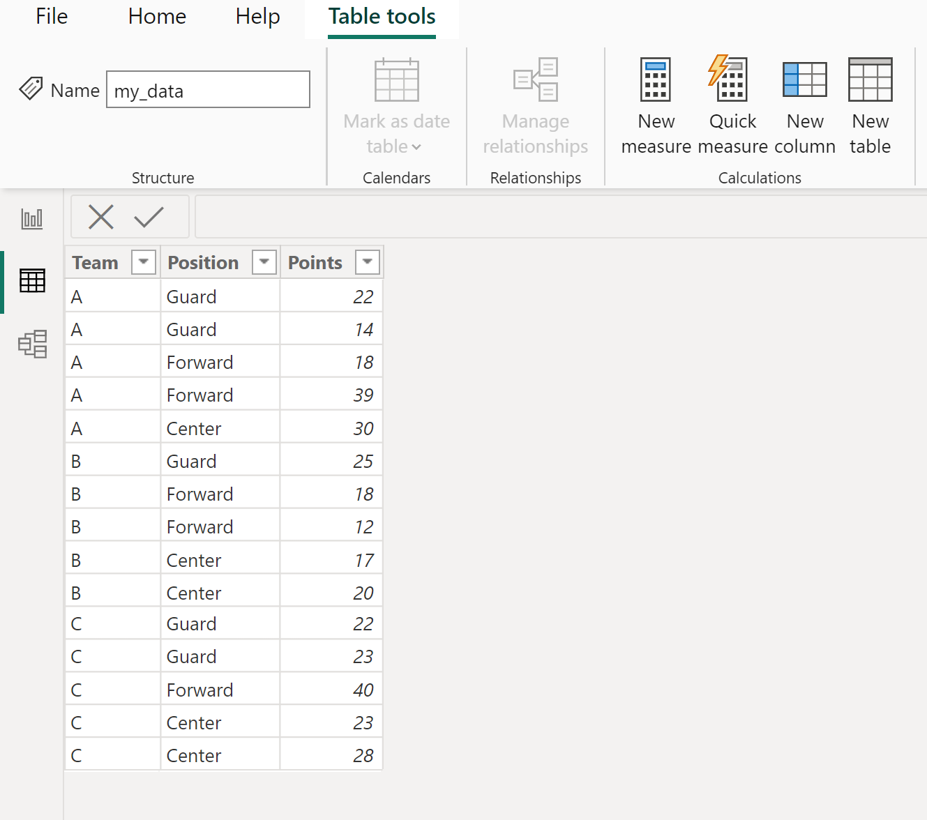 How Can I Remove Column Headers In A Table In Power BI?