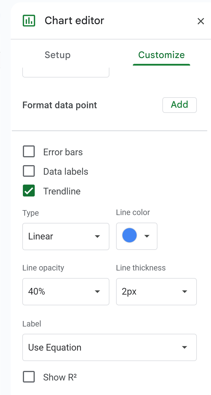 How Do I Add A Regression Line To A Scatterplot In Google Sheets?