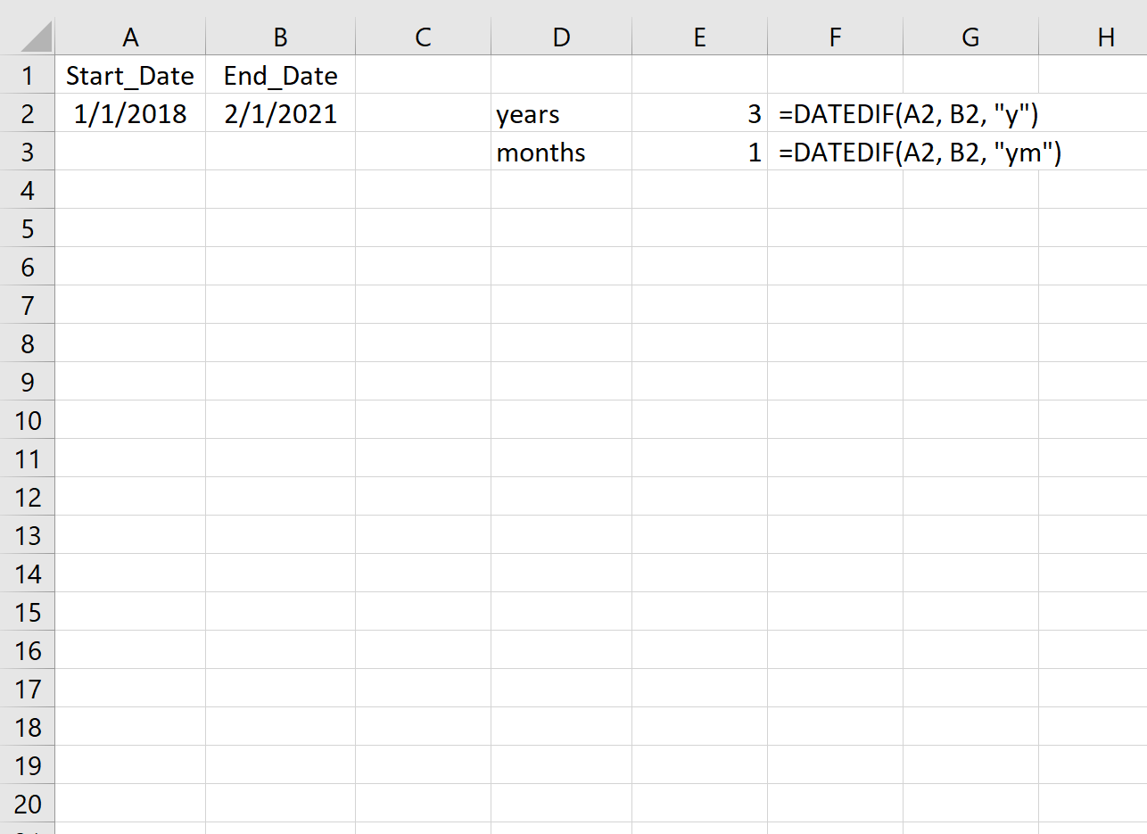 How Do I Calculate The Difference Between Two Dates In Excel?