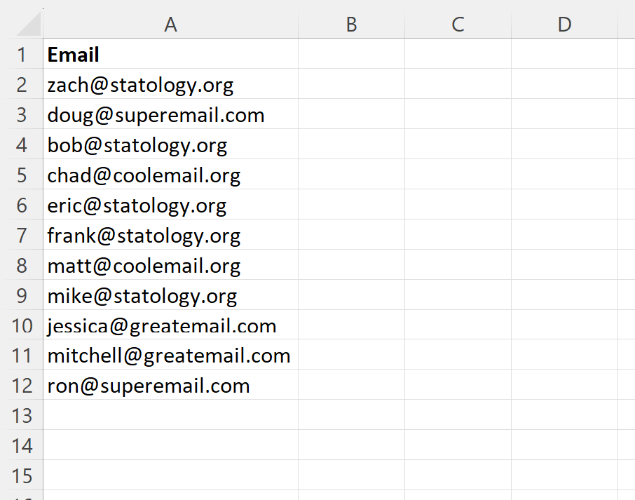 How Do I Filter Email Addresses In Excel?