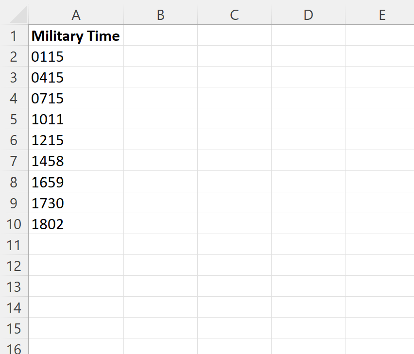 How To Convert Standard Time To Military Time (and Vice Versa) In Excel