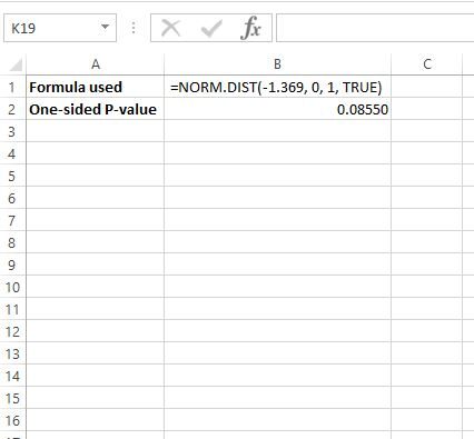 How To Calculate P-value From Z-Score In Excel