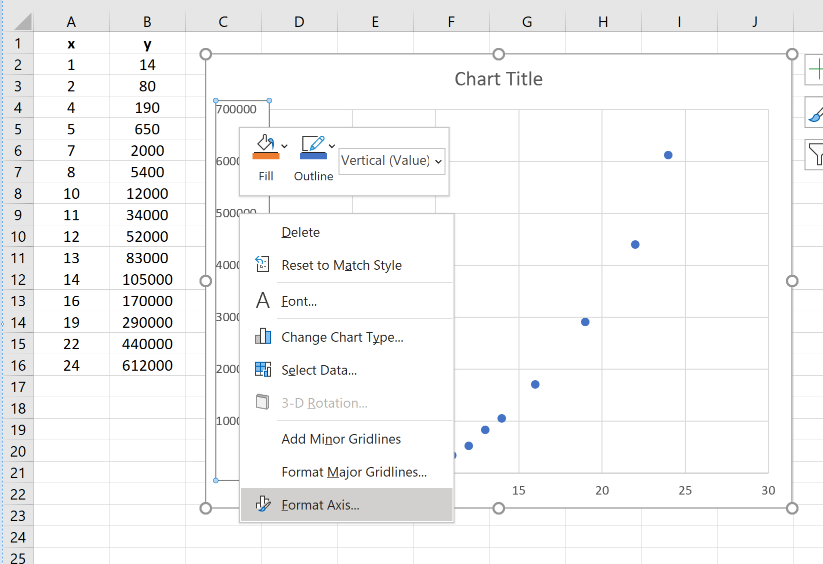 How Do I Create A Semi-log Graph In Excel?