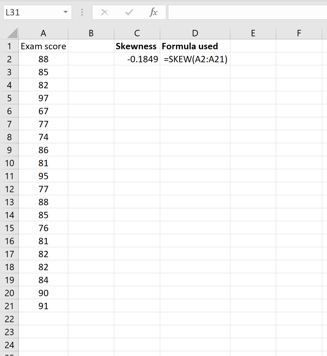 How Can I Calculate Skewness In Excel?