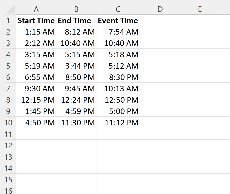 How Can I Check If A Given Time Falls Between Two Specific Times In Excel?