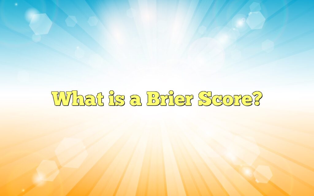 What Is A Brier Score?