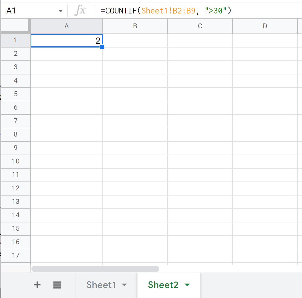 How Can I Use The COUNTIF Function From Another Sheet In Google Sheets?