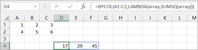 How Can I Use The BYCOL Function In Excel?