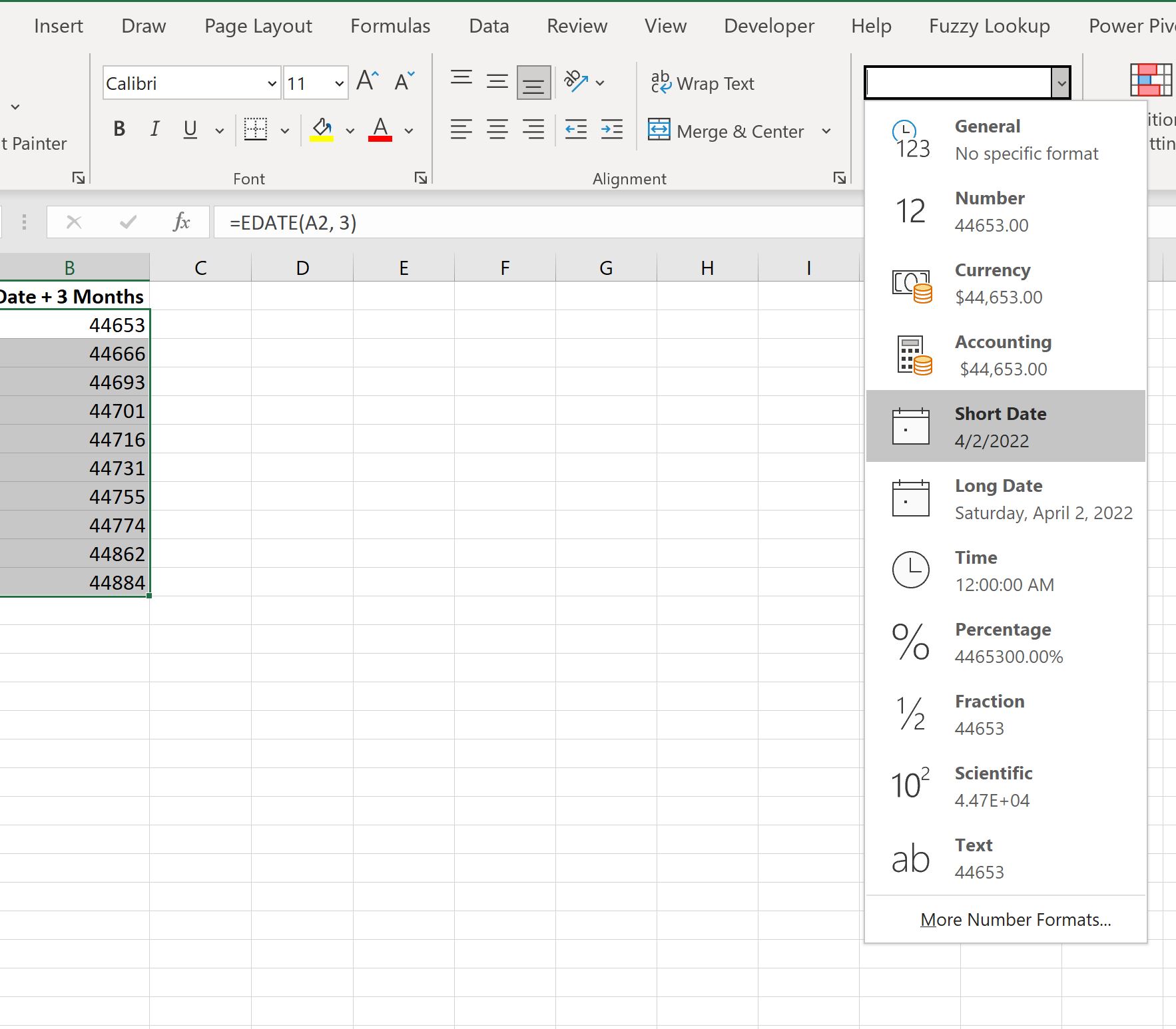 How Do I Add Months To A Date In Excel?