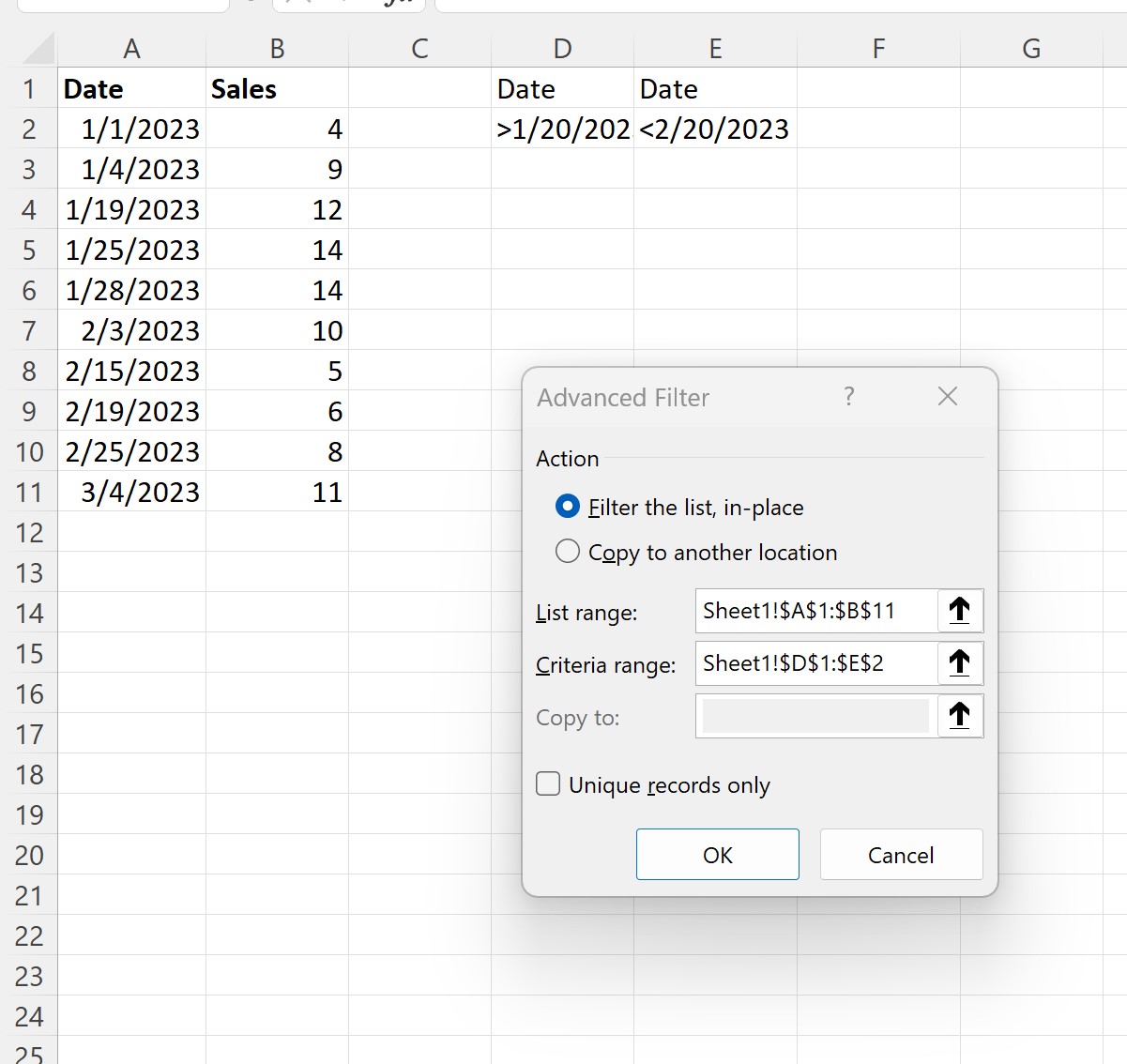 How Can I Filter Data Using A Specific Date Range In Excel Advanced Filter?