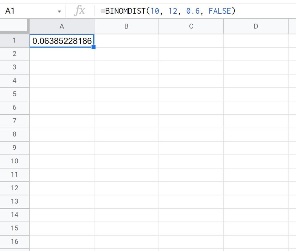 How Can I Use The Binomial Distribution In Google Sheets?