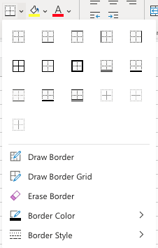 What Is The Proper Method For Formatting Borders In Excel?