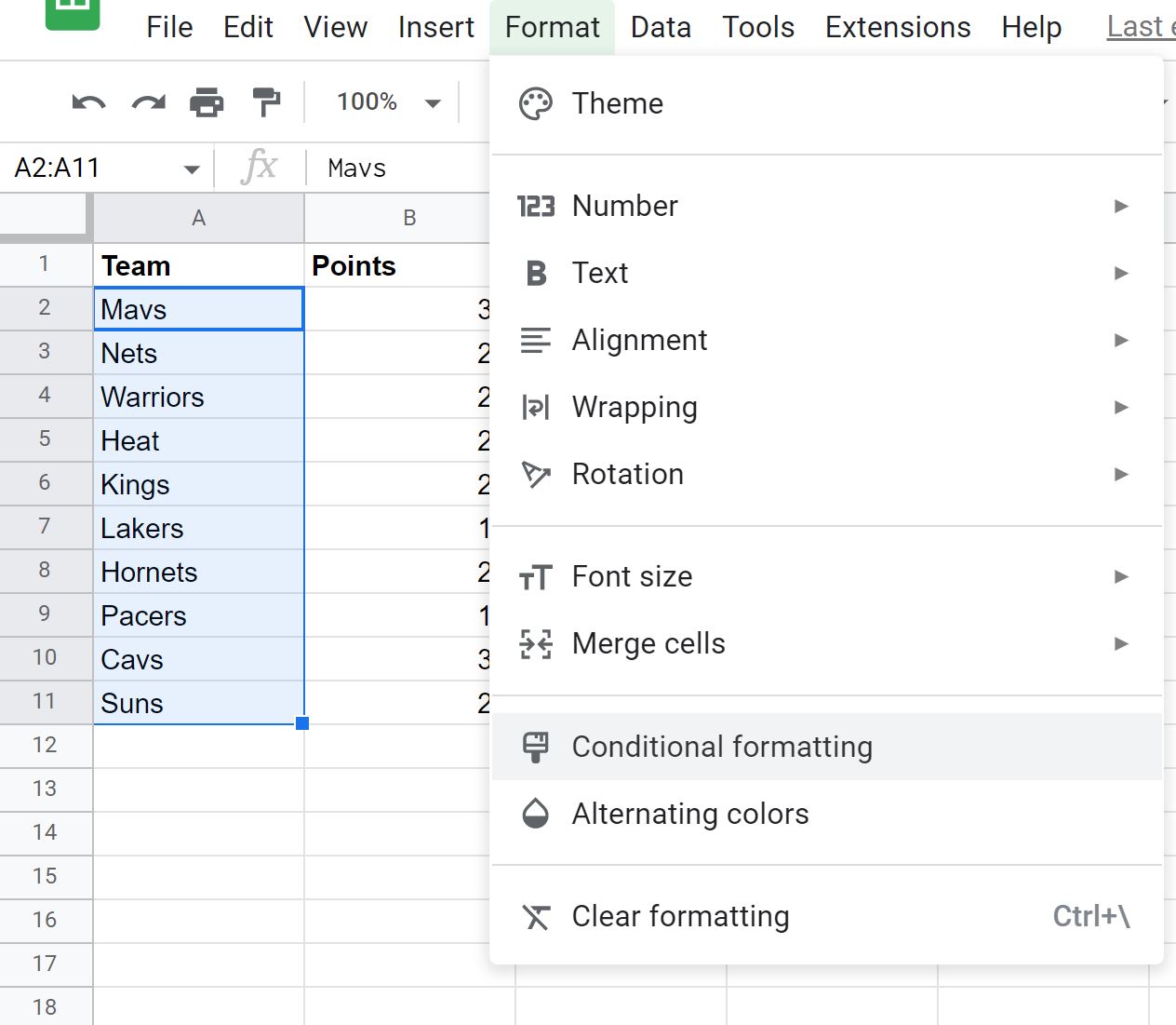 How Can I Conditionally Format A Cell In Google Sheets If Another Cell Is Not Empty?
