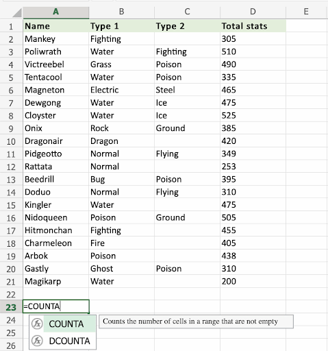 "What Is The Purpose Of The Excel COUNTA Function And How Is It Used In ...