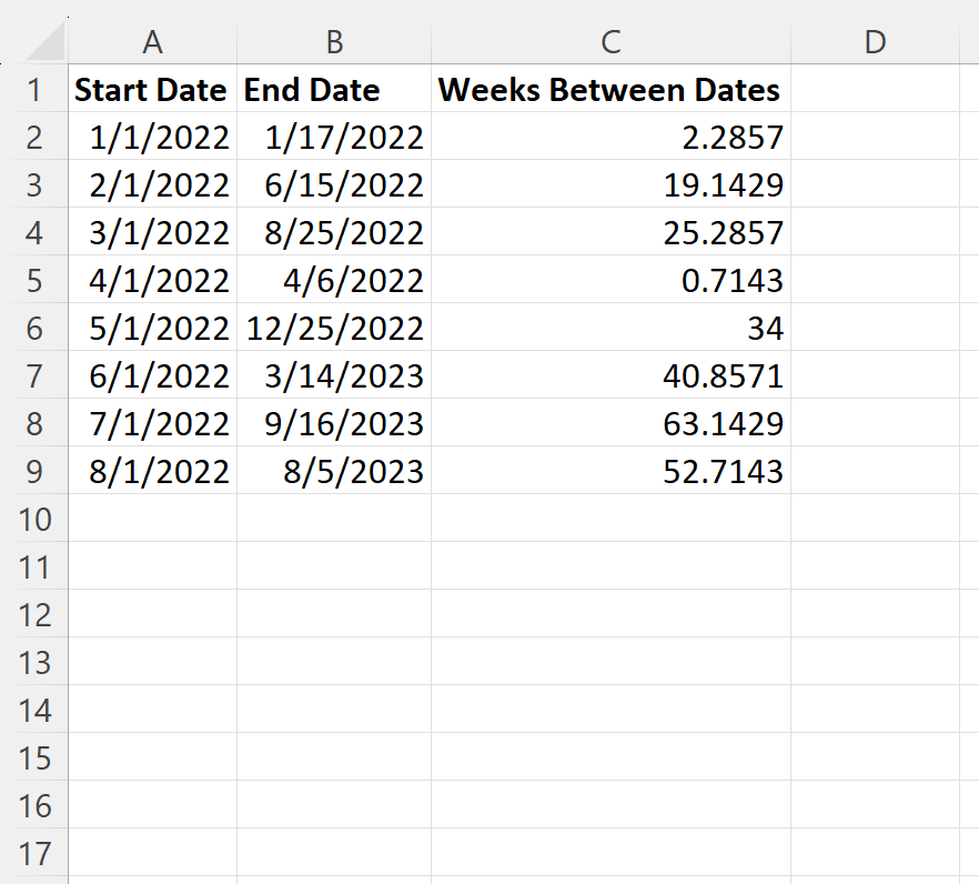 How Do I Convert Days To Weeks In Excel?