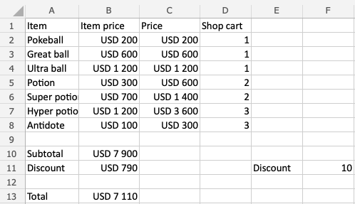 What Is The Format For Creating Grids In Excel?