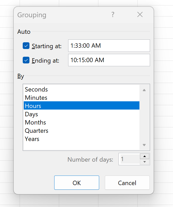 How Can I Group Data By Hour In Excel?