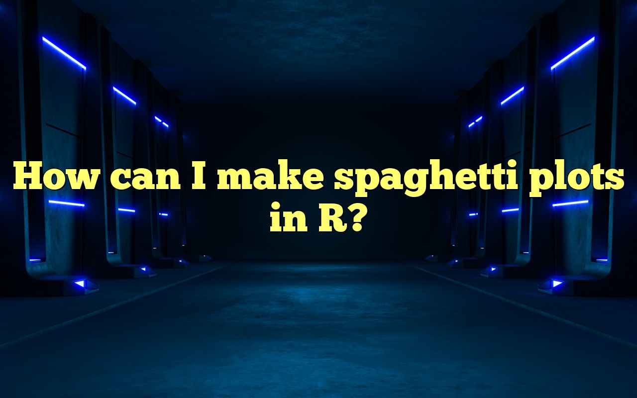 How Can I Make Spaghetti Plots In R?