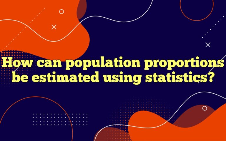 How Can Population Proportions Be Estimated Using Statistics?