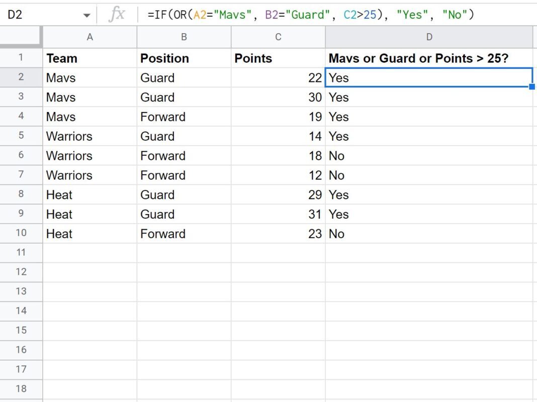 How Can I Use An IF Function With Three Conditions In Google Sheets?