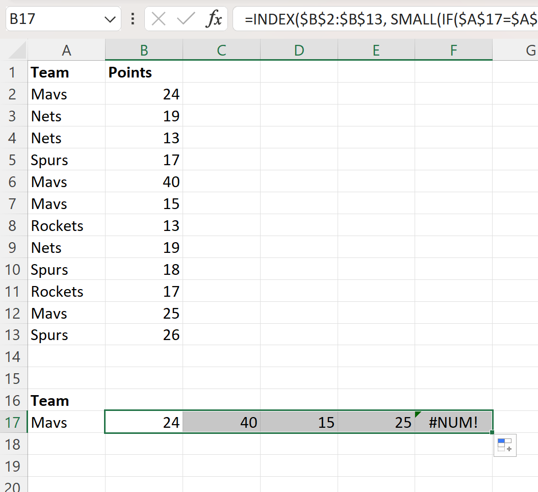 How Can INDEX MATCH Be Used To Return Multiple Values Horizontally In Excel?