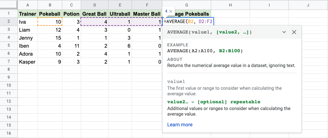 What Is The Purpose Of The Google Sheets AVERAGE Function?